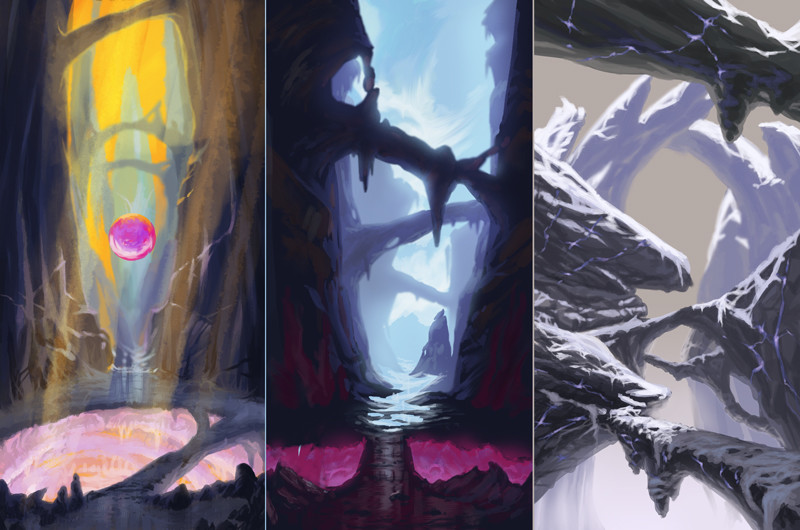 ArtStation - Canyon game path concepts