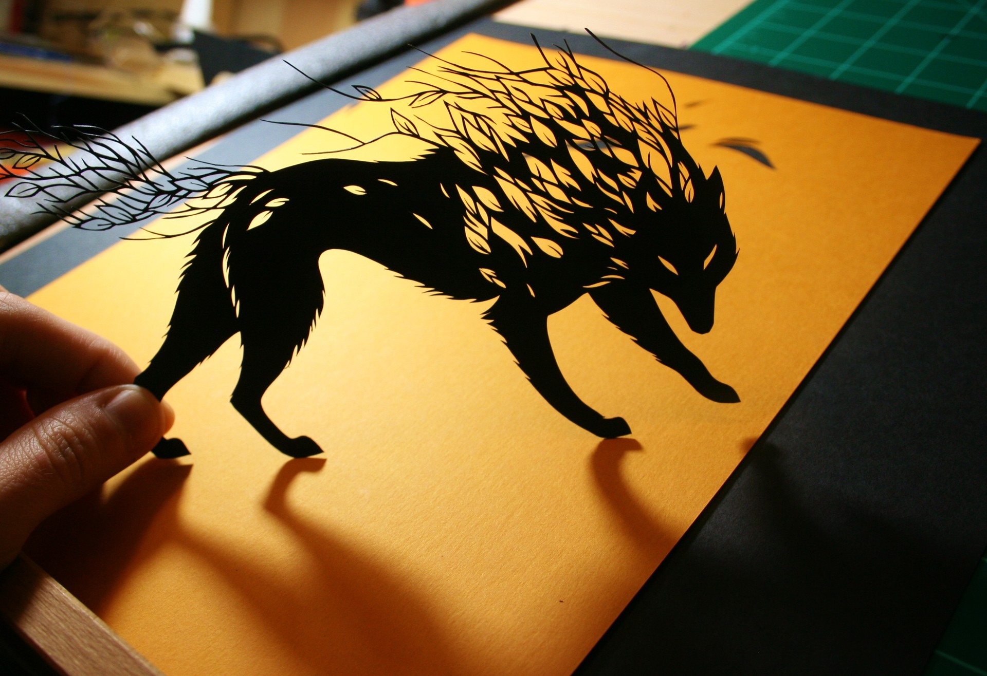 ArtStation - Wolf PAPER CUTTING