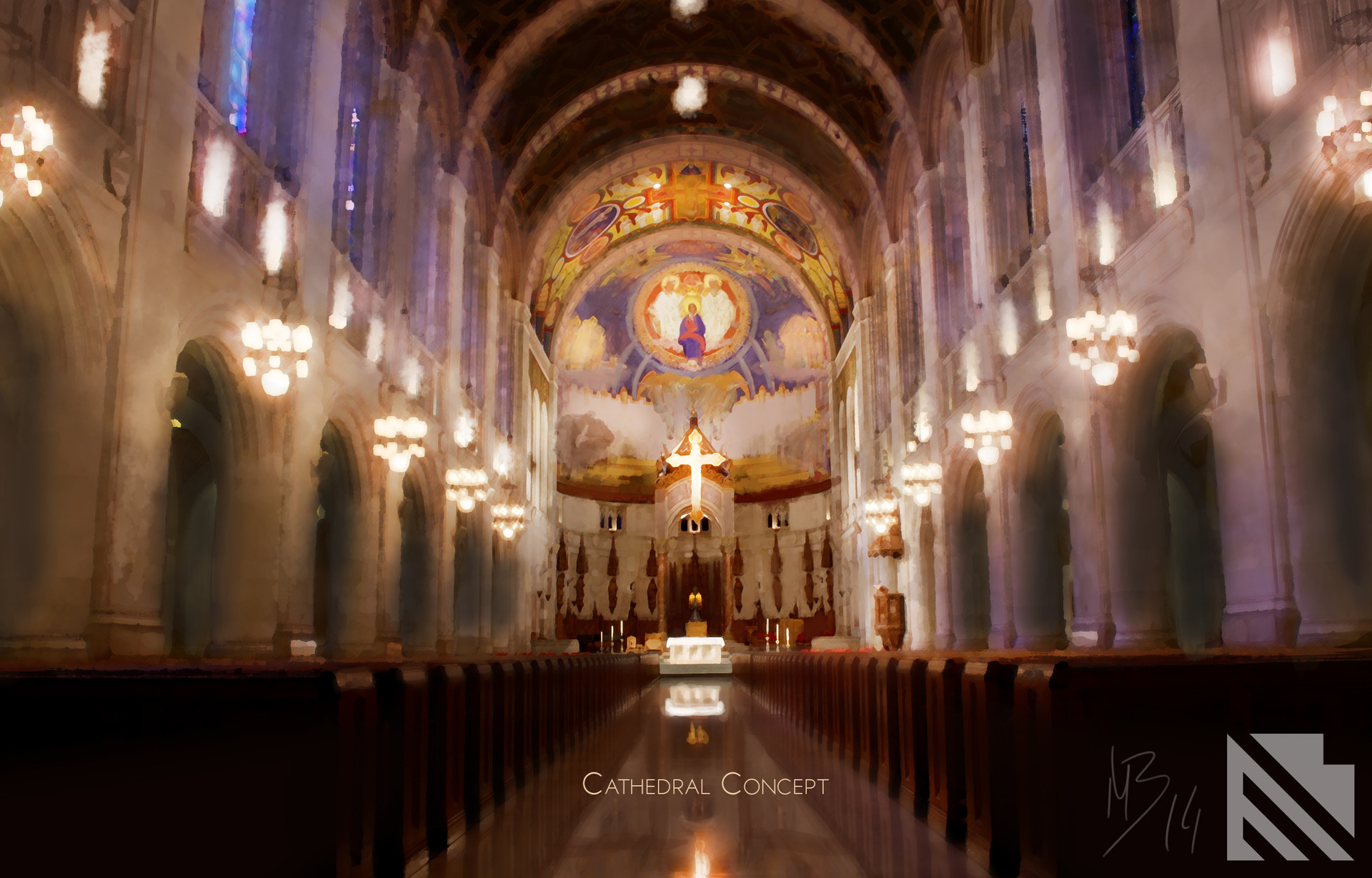 ArtStation - Cathedral Concept