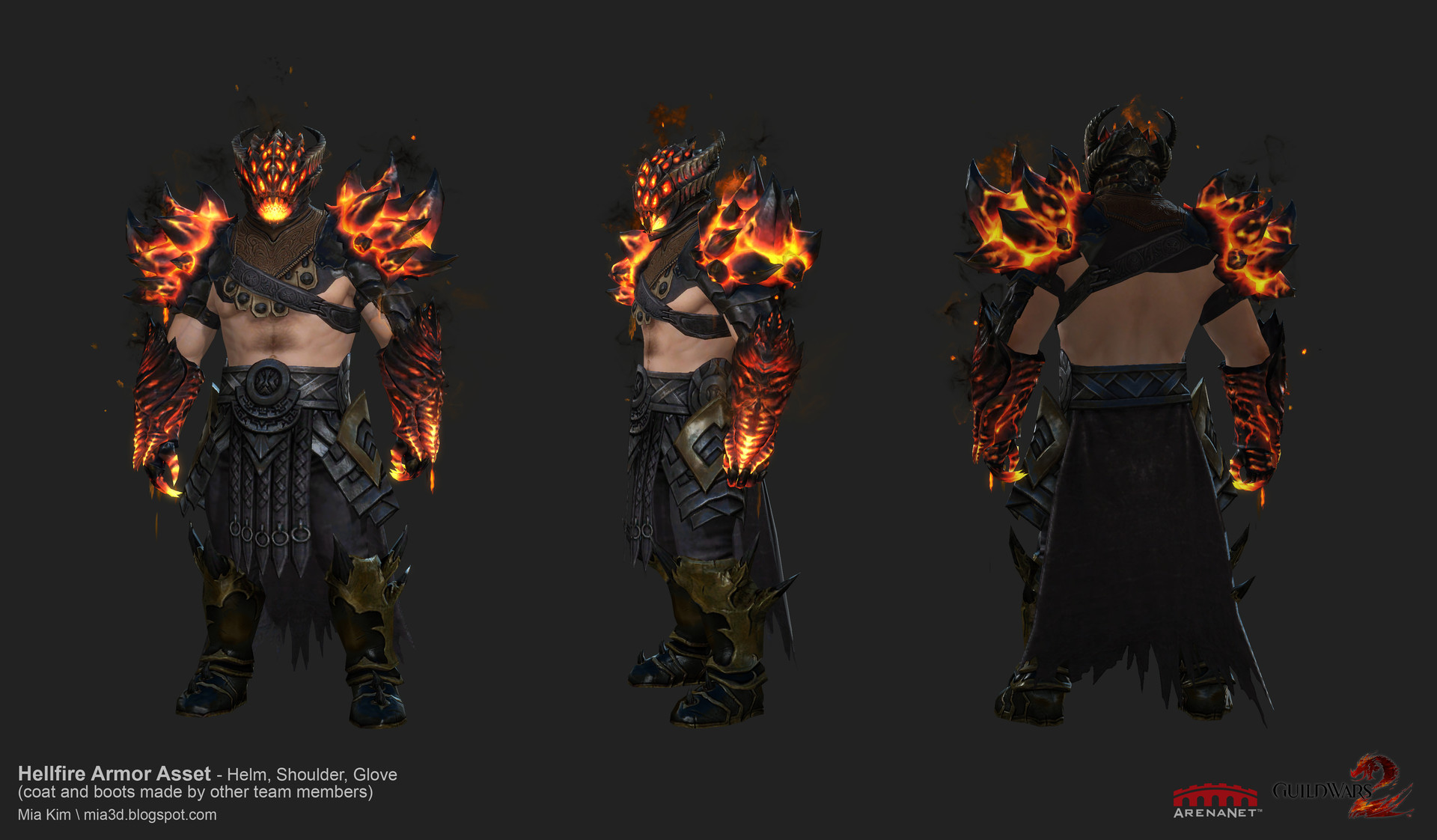 Mia Kim - Guild Wars 2 : Hellfire Armor Asset