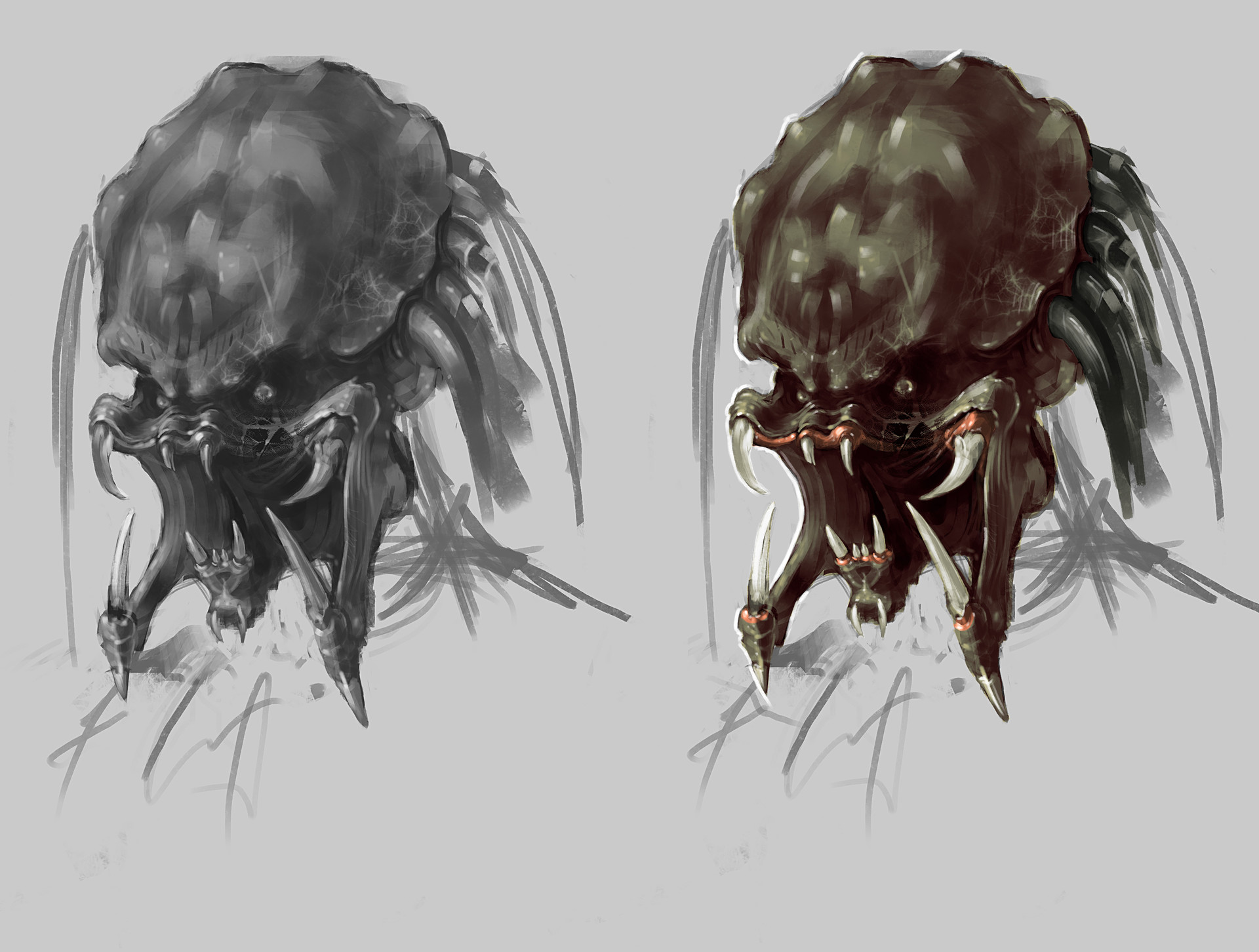 ArtStation - predator sketch