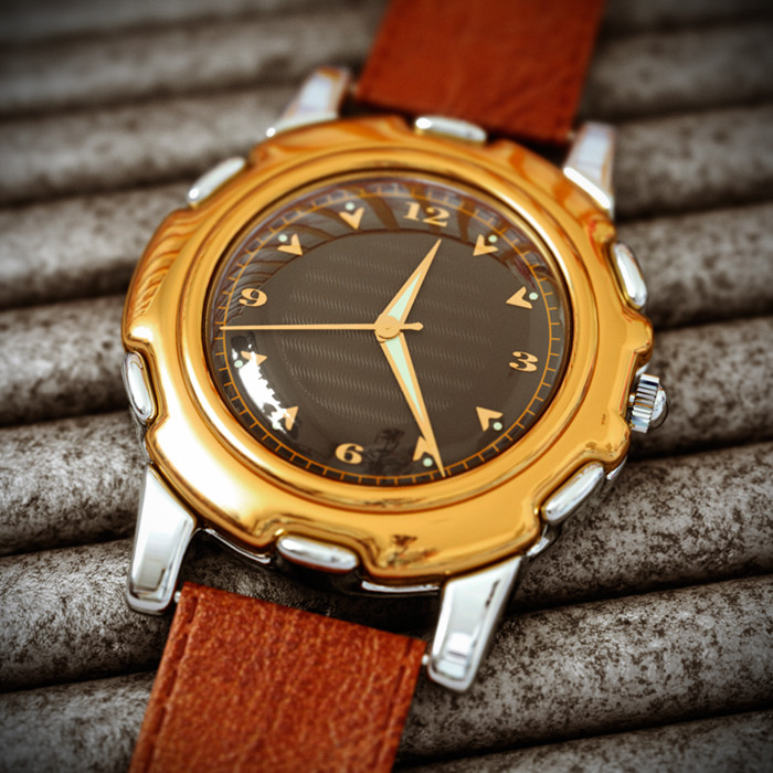 ArtStation - Gold and Chrome Watch