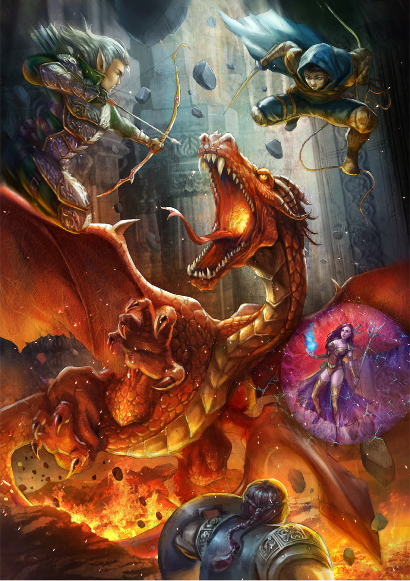 fantasy drawing colour