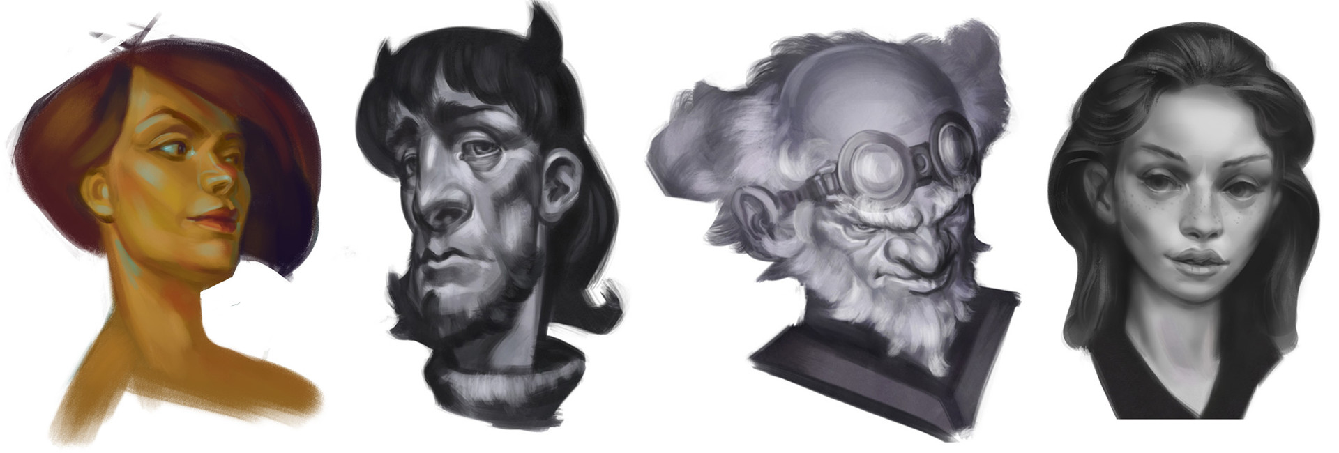 ArtStation - faces sketches