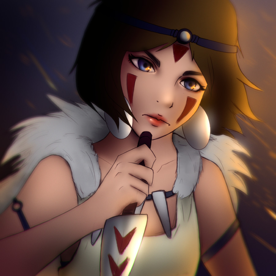 ArtStation - San - Princess Mononoke
