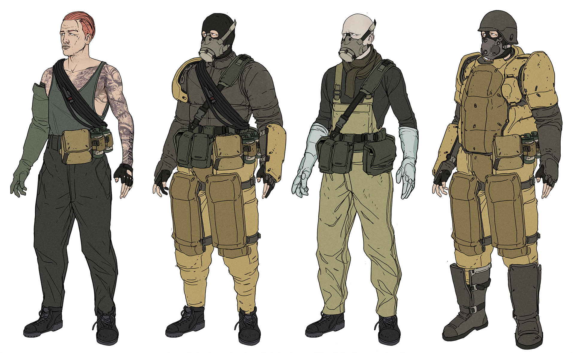 Soldiers Concept Art Character Design