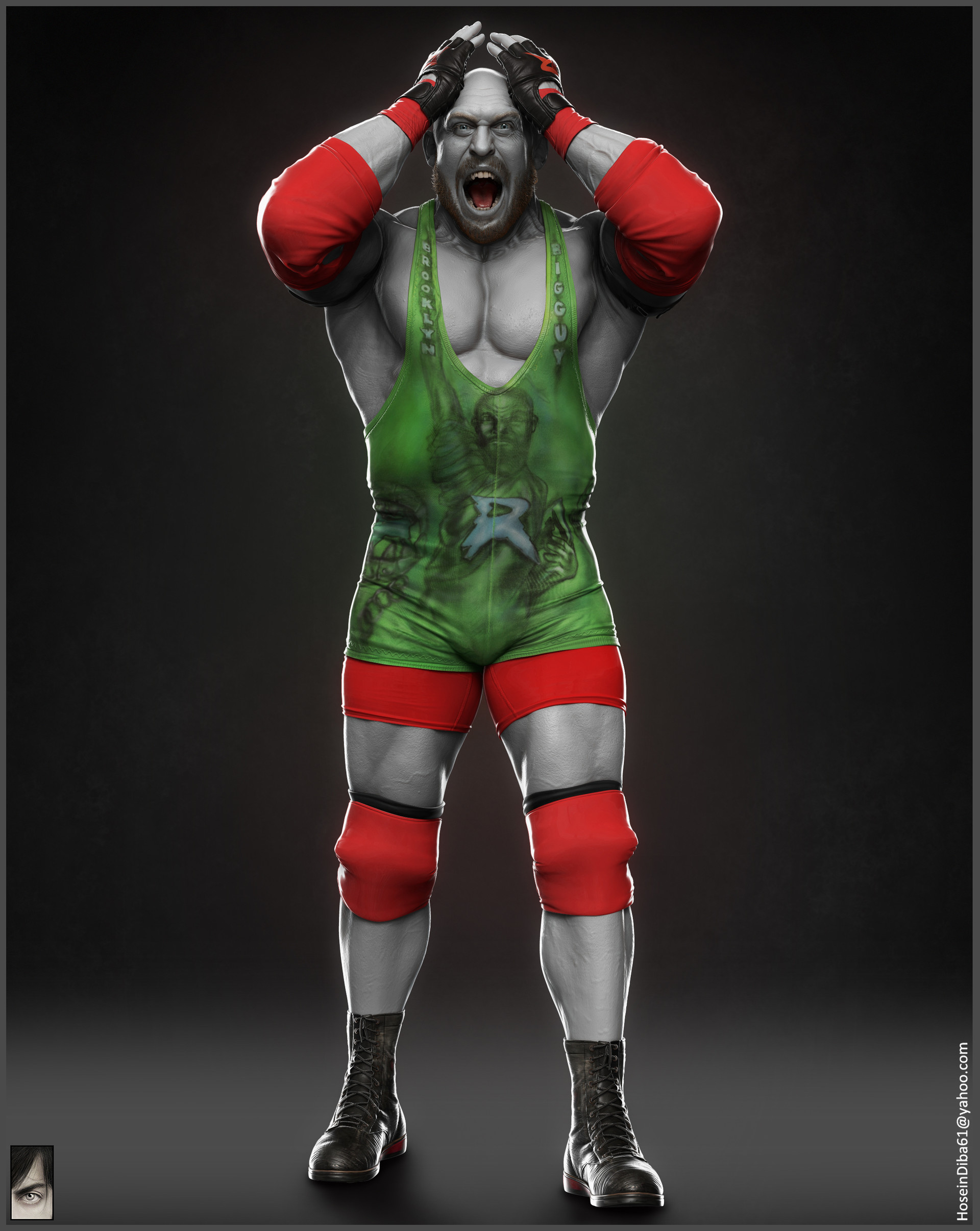 Ryback Green Attire