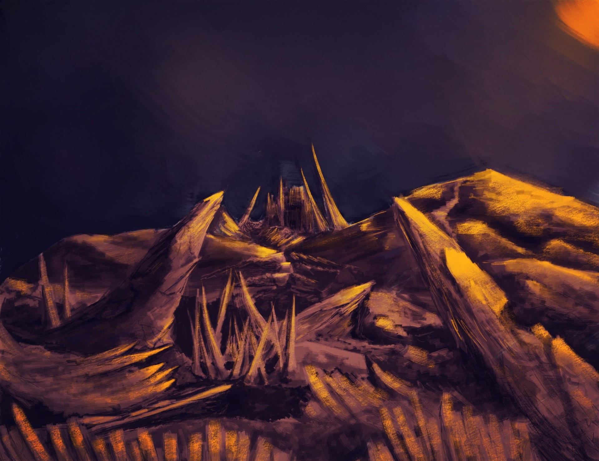 ArtStation - Scorched Land Scenery