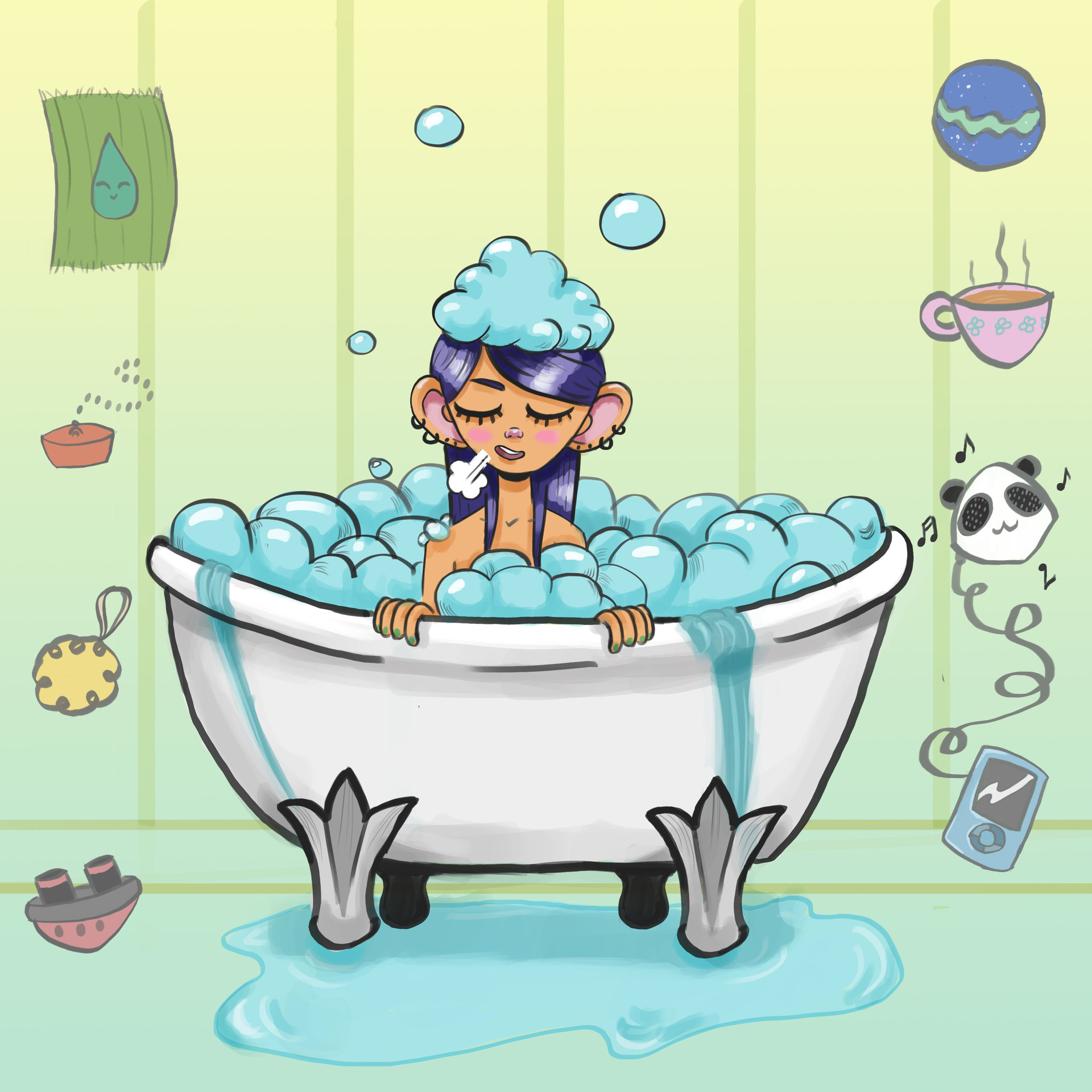 ArtStation - Bath time