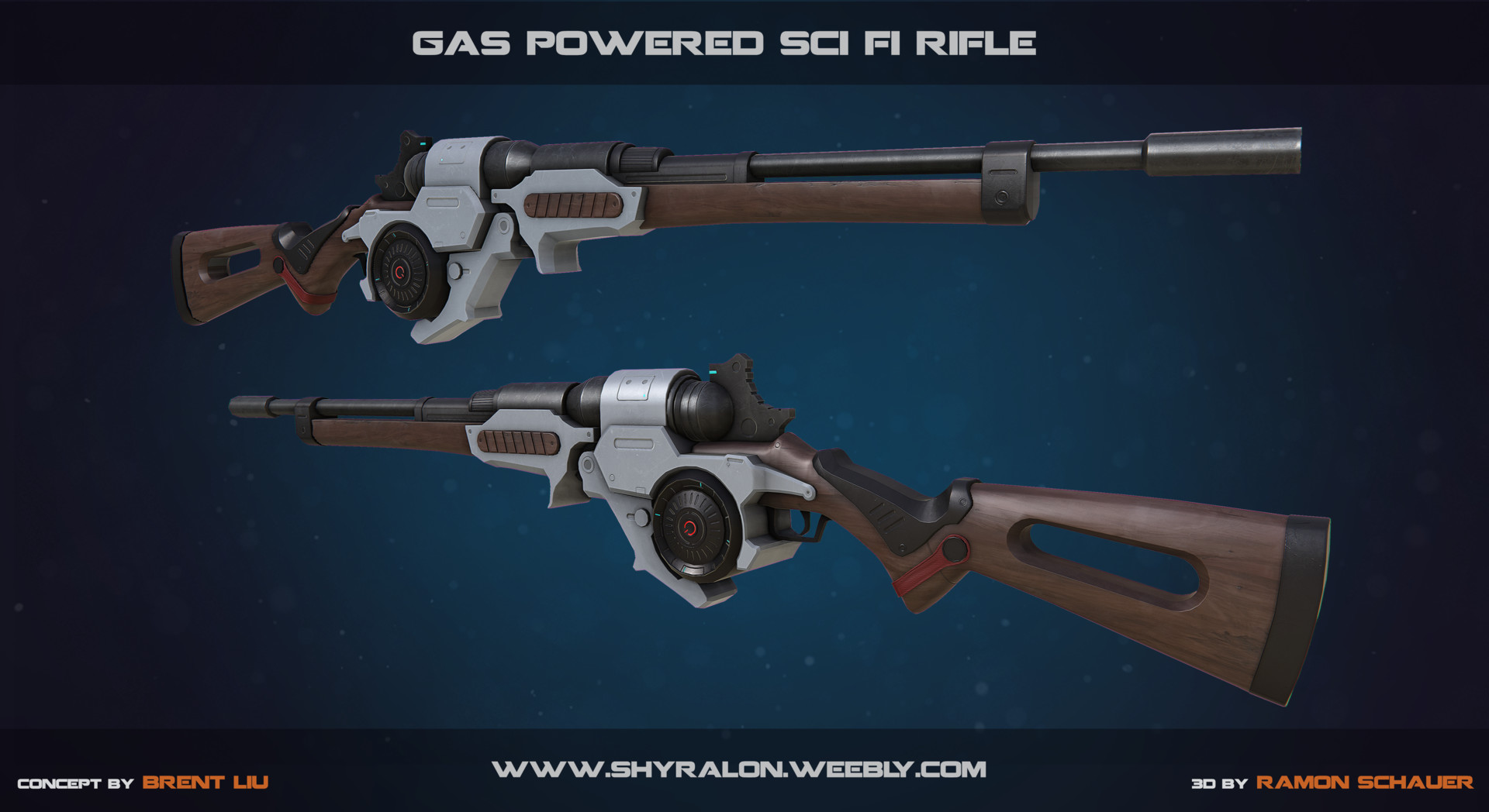 ArtStation - Gas Powered Sci Fi Gun