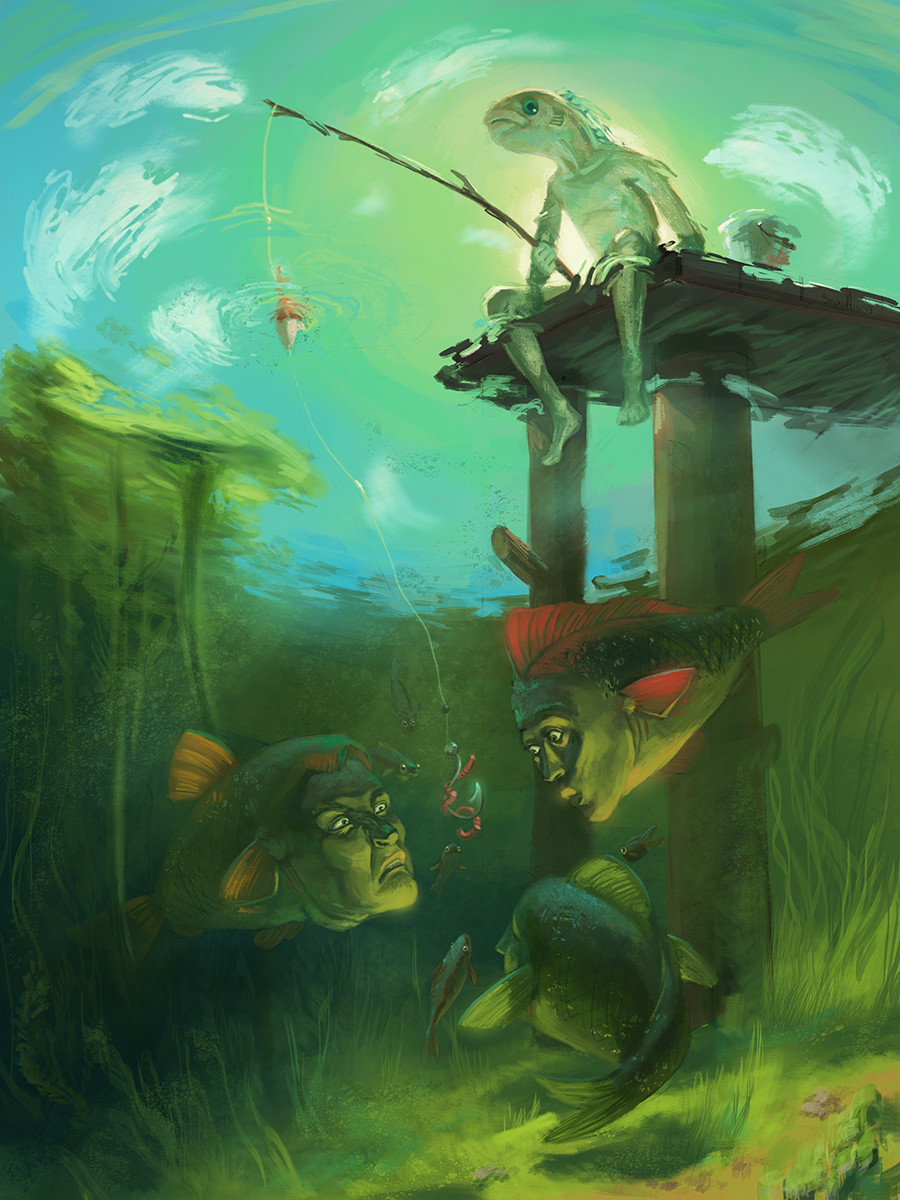 ArtStation - Innsmouth Fishing