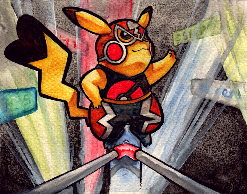 how to draw pikachu libre