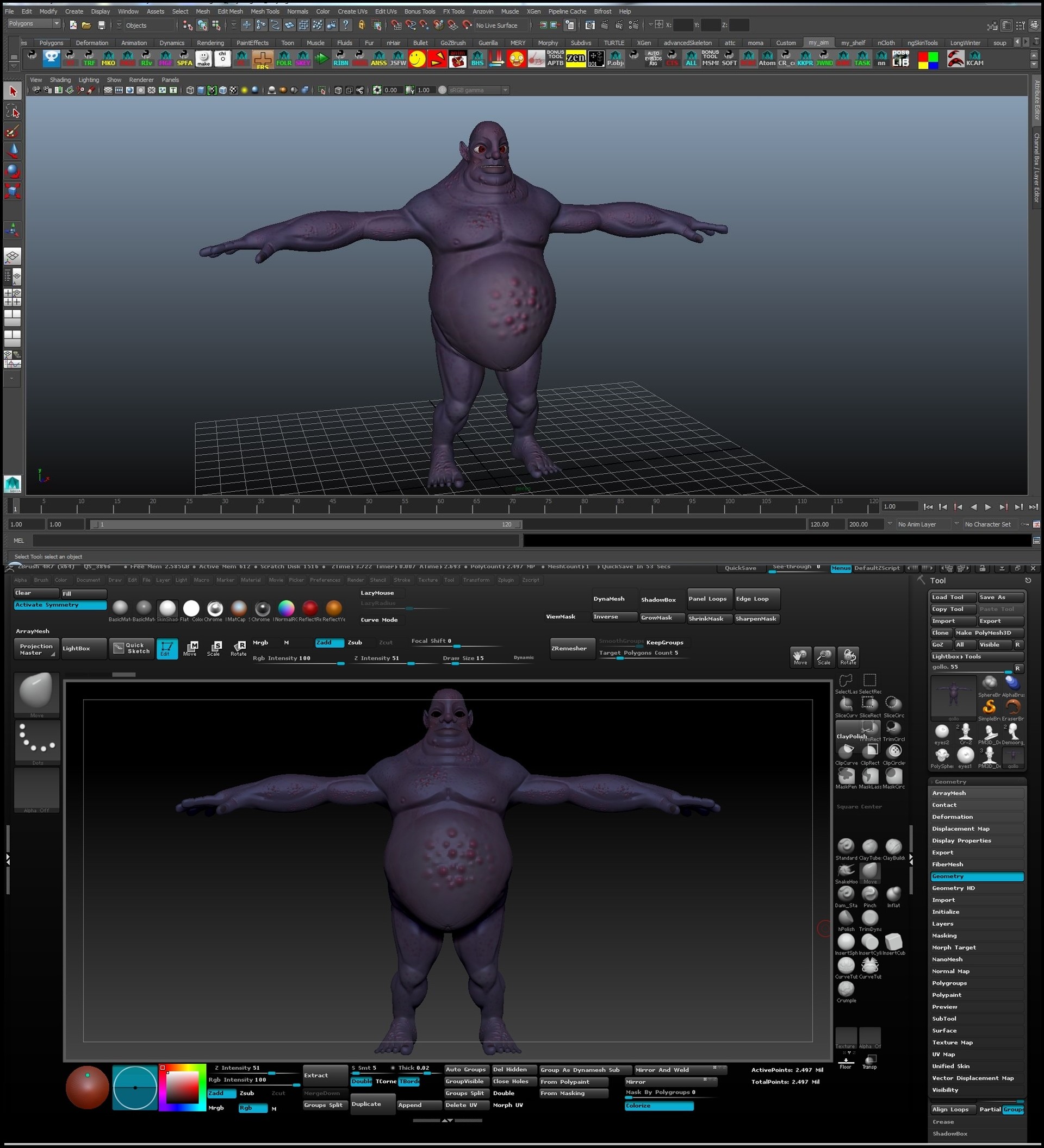 ArtStation - creature modeling