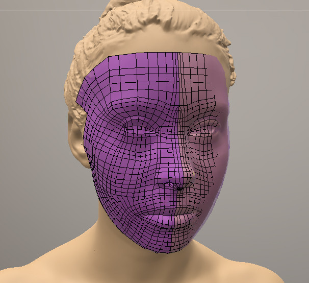 ArtStation - Face retopo from 3D Scan