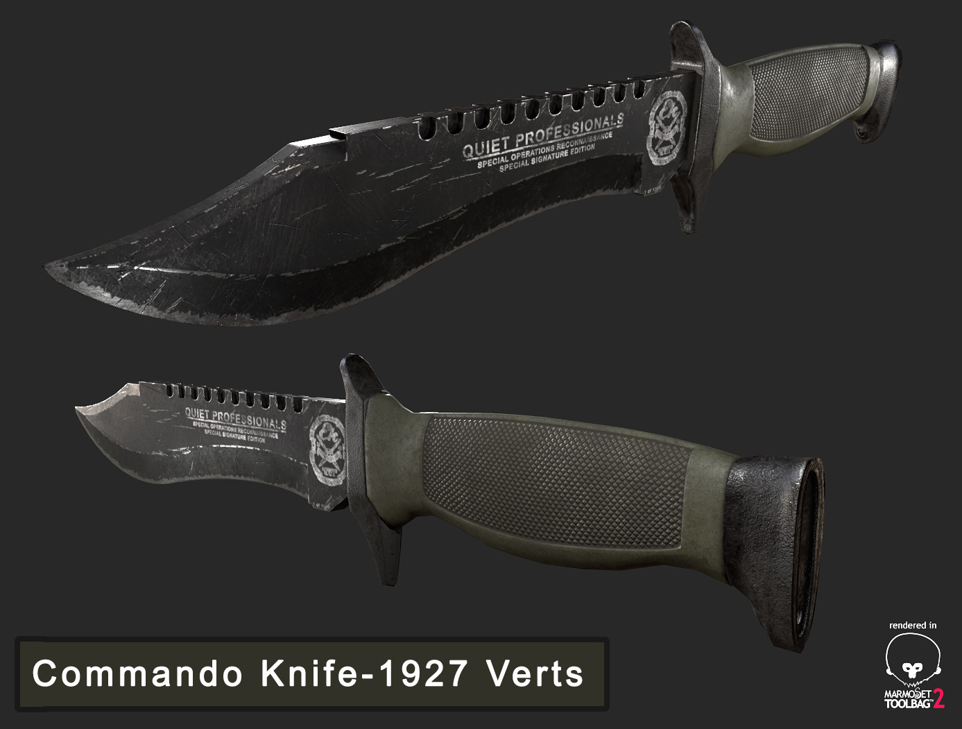ArtStation - Commando Knife Game Asset