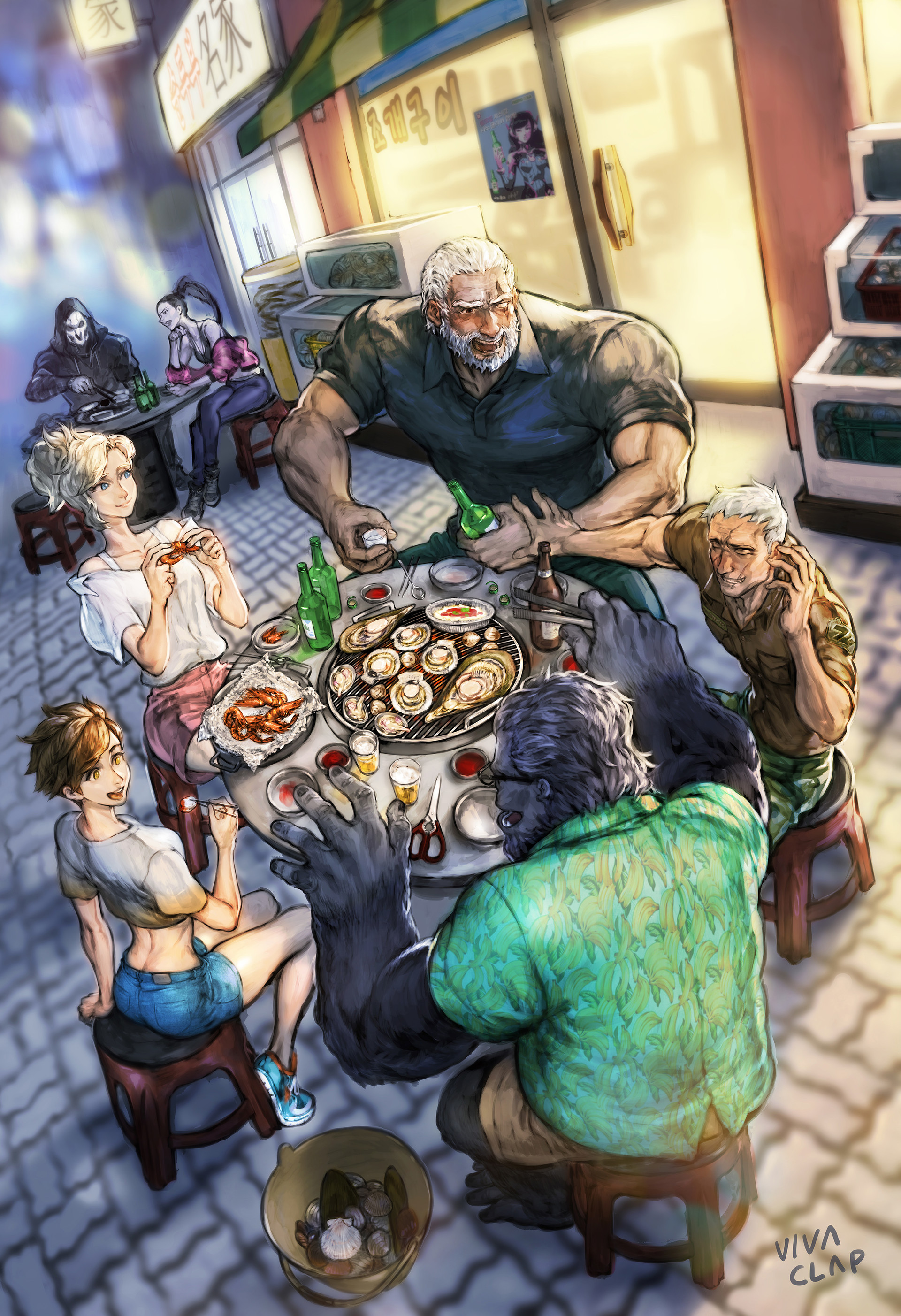 ArtStation - OVERWATCH fan art - Roasted clam