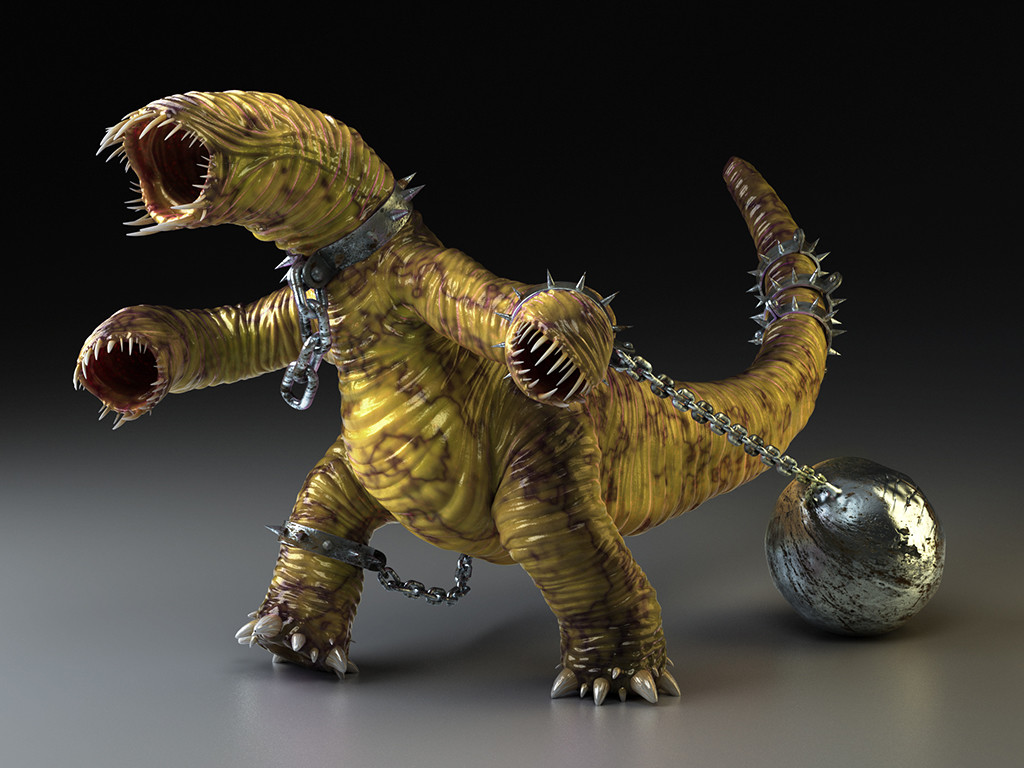 Tomasz Lechocinski - 3D cahracter - Worm Man