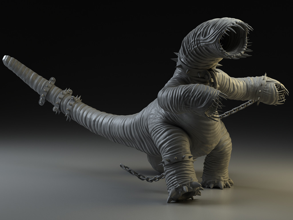 Tomasz Lechocinski - 3D cahracter - Worm Man