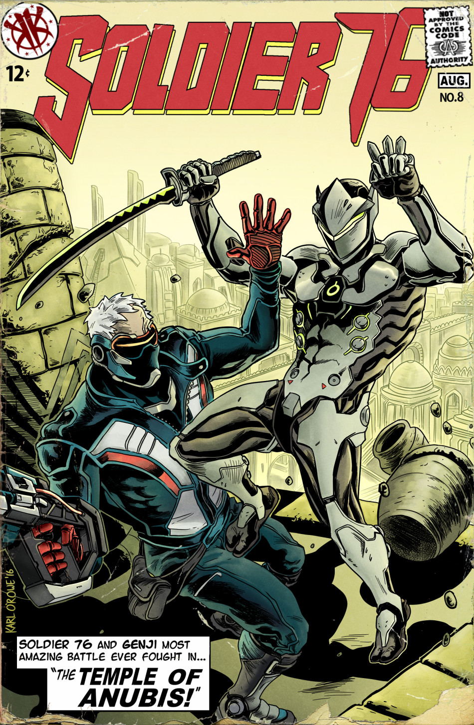 ArtStation - Soldier 76 Silver Age Comic Cover