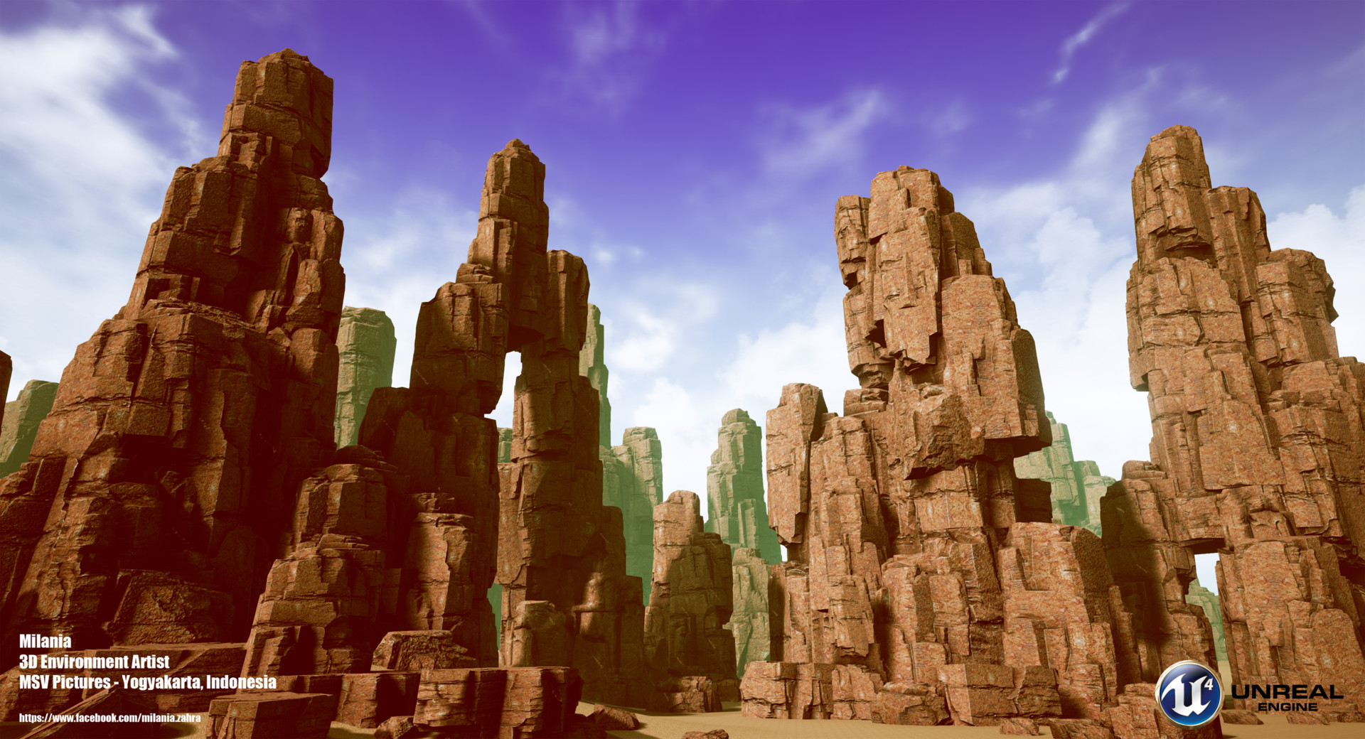 ArtStation - Desert Cliff - Unreal Engine Realtime Render