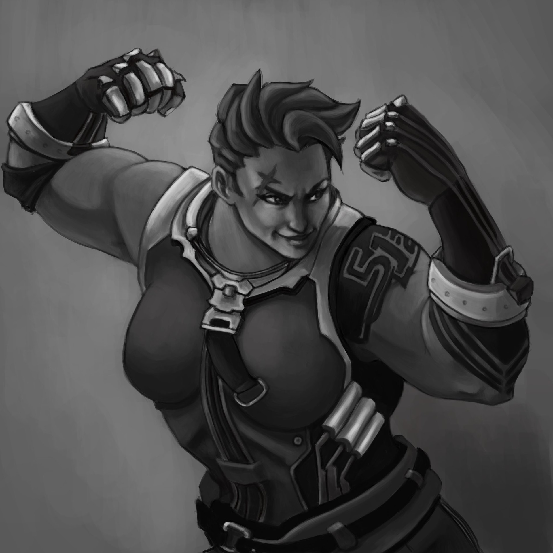 how to draw zarya from overwatch