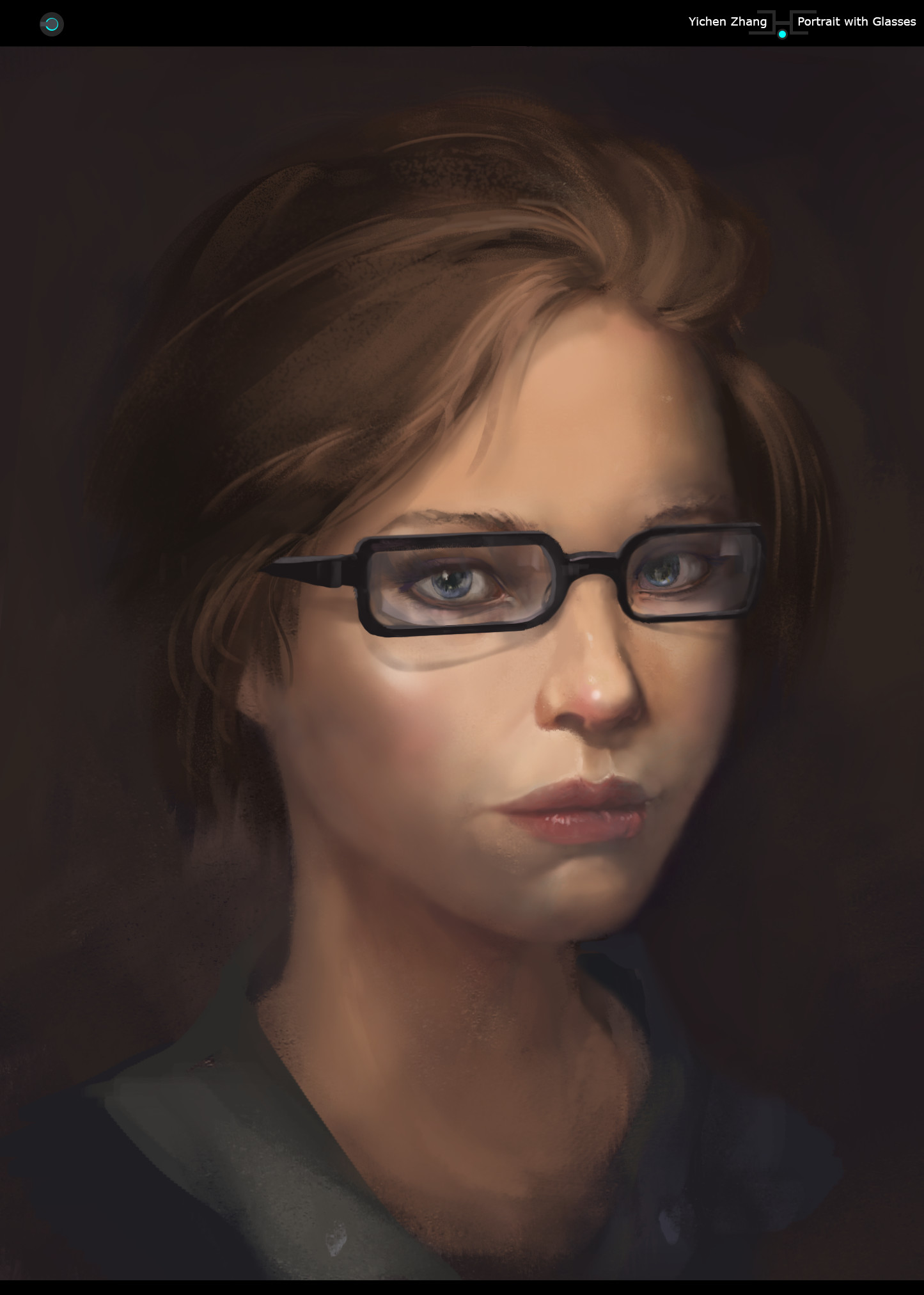 ArtStation - Portrait Painting With Glasses