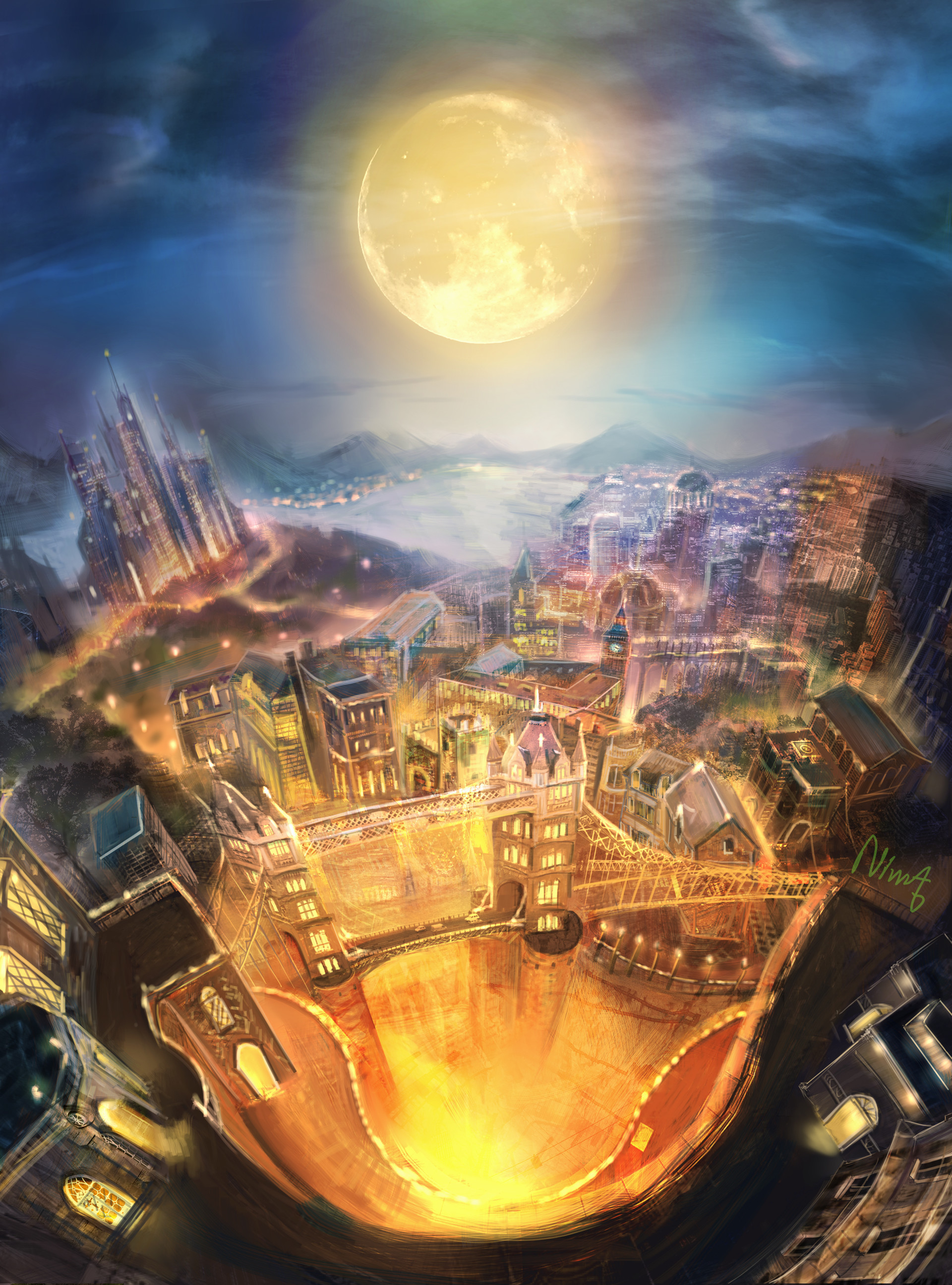 ArtStation - London stream punk city