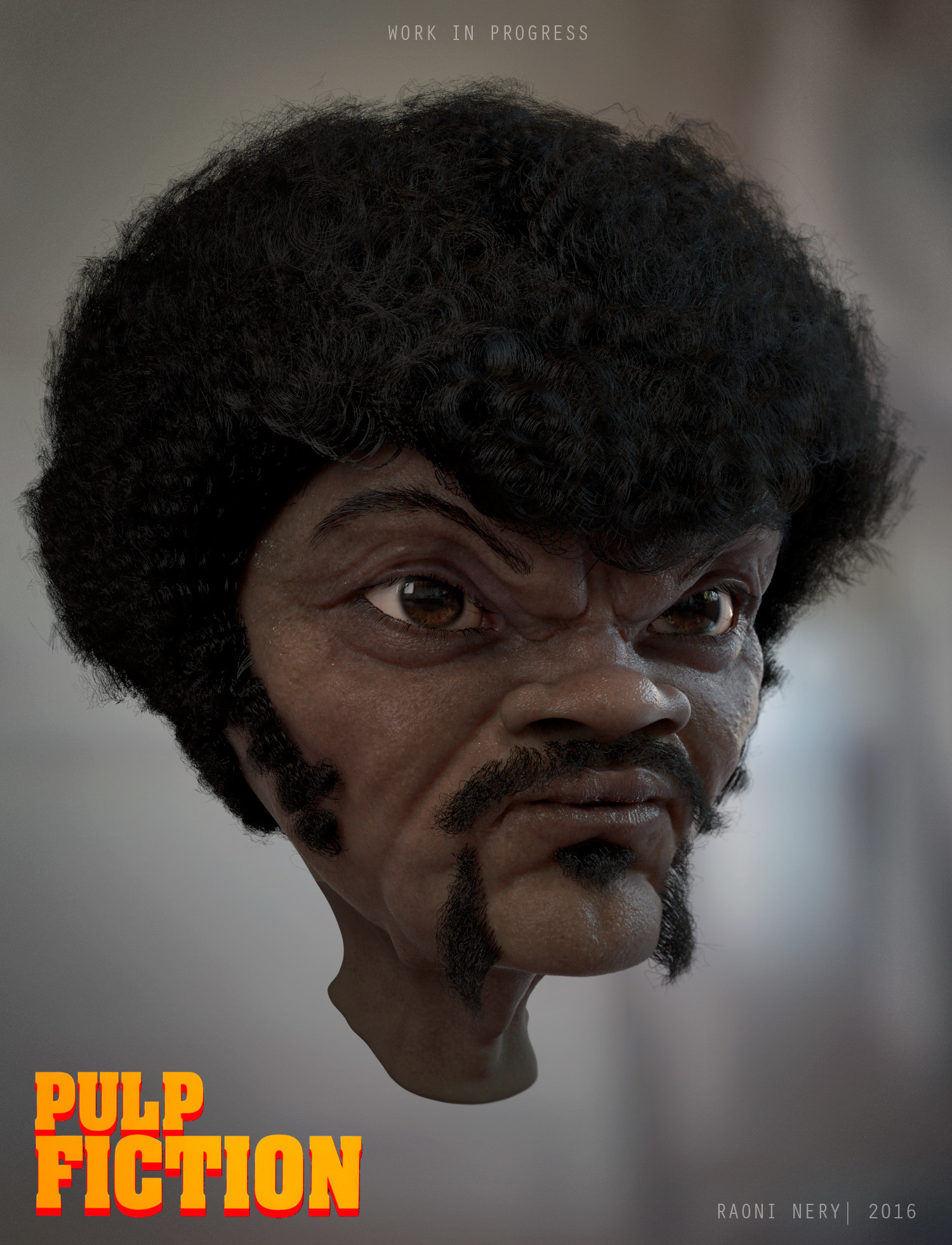 ArtStation - Jules - Pulp Fiction Caricature