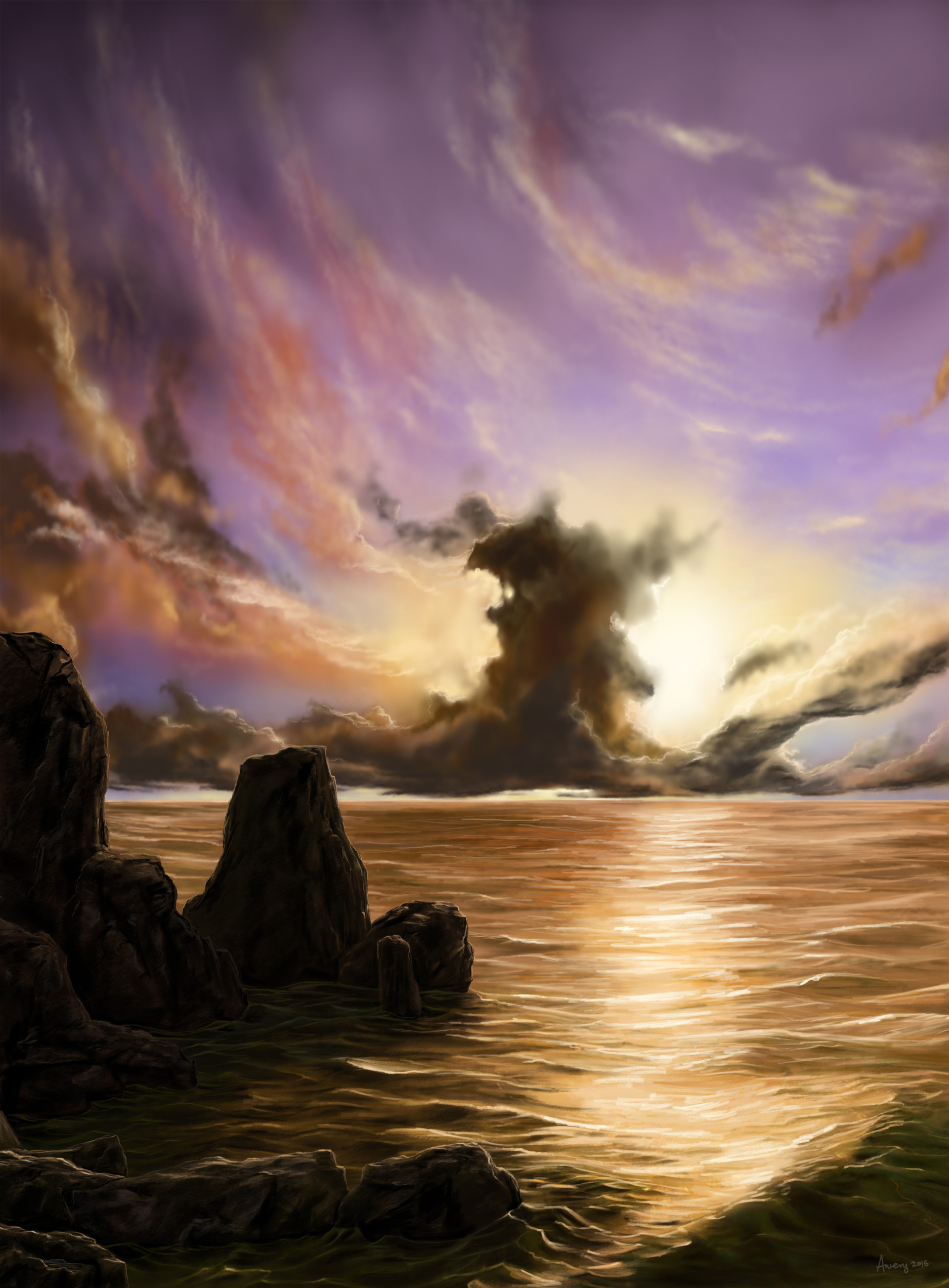 ArtStation - Lonely Sea