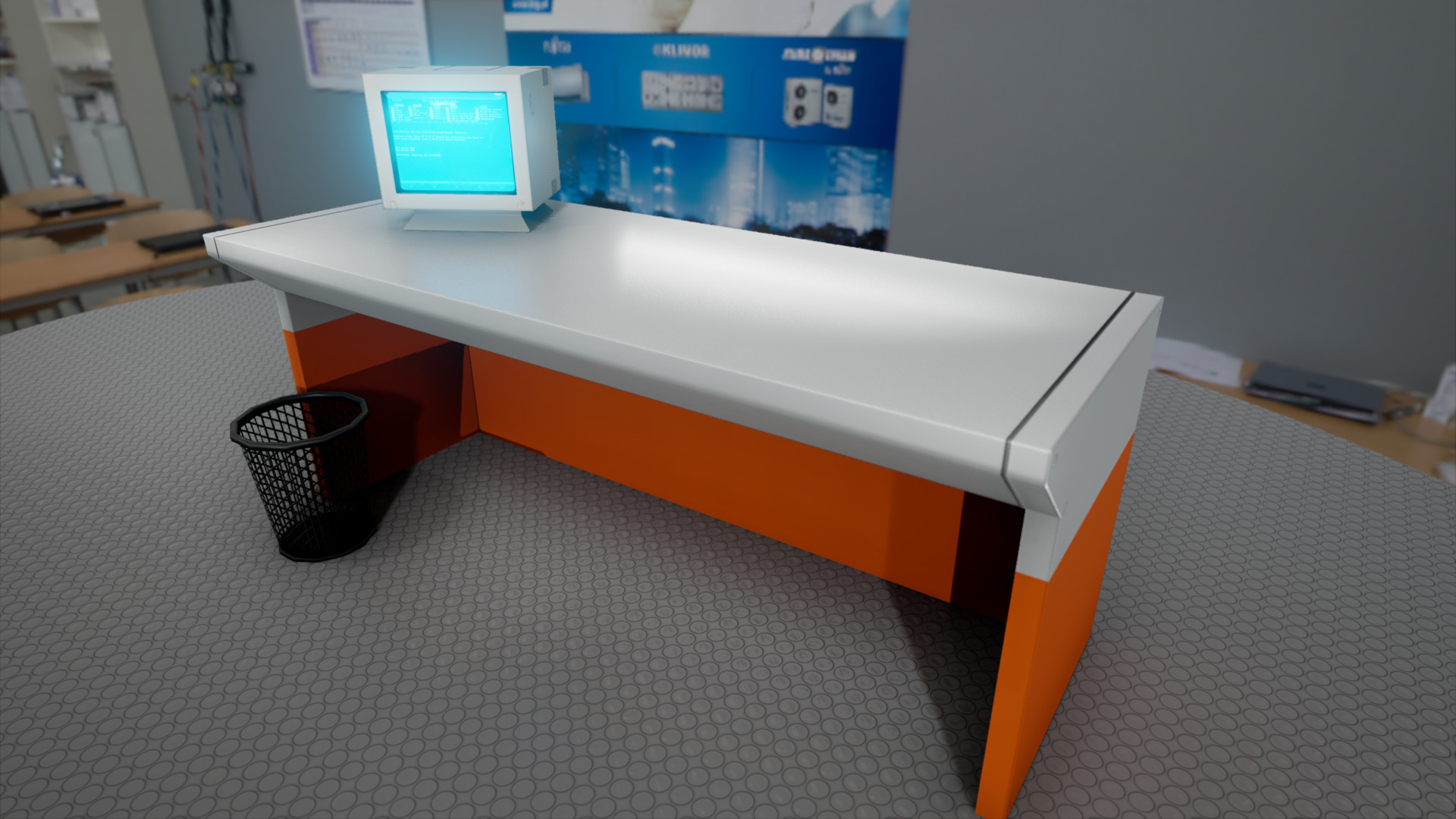 ArtStation - Desk and Computer