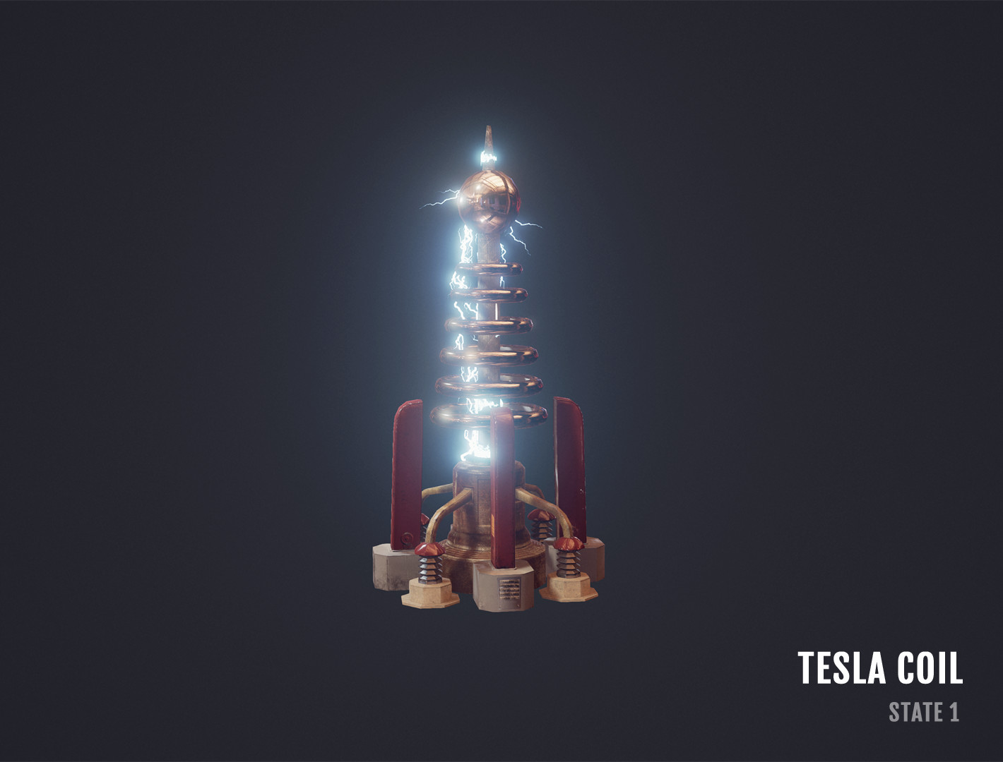 Michal Orzelek - Tesla Coil - Different destruction states || UE4