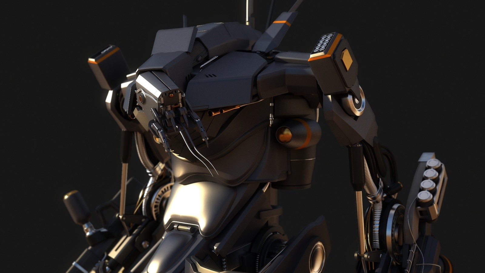 ArtStation - Distric 9 exoskeleton model