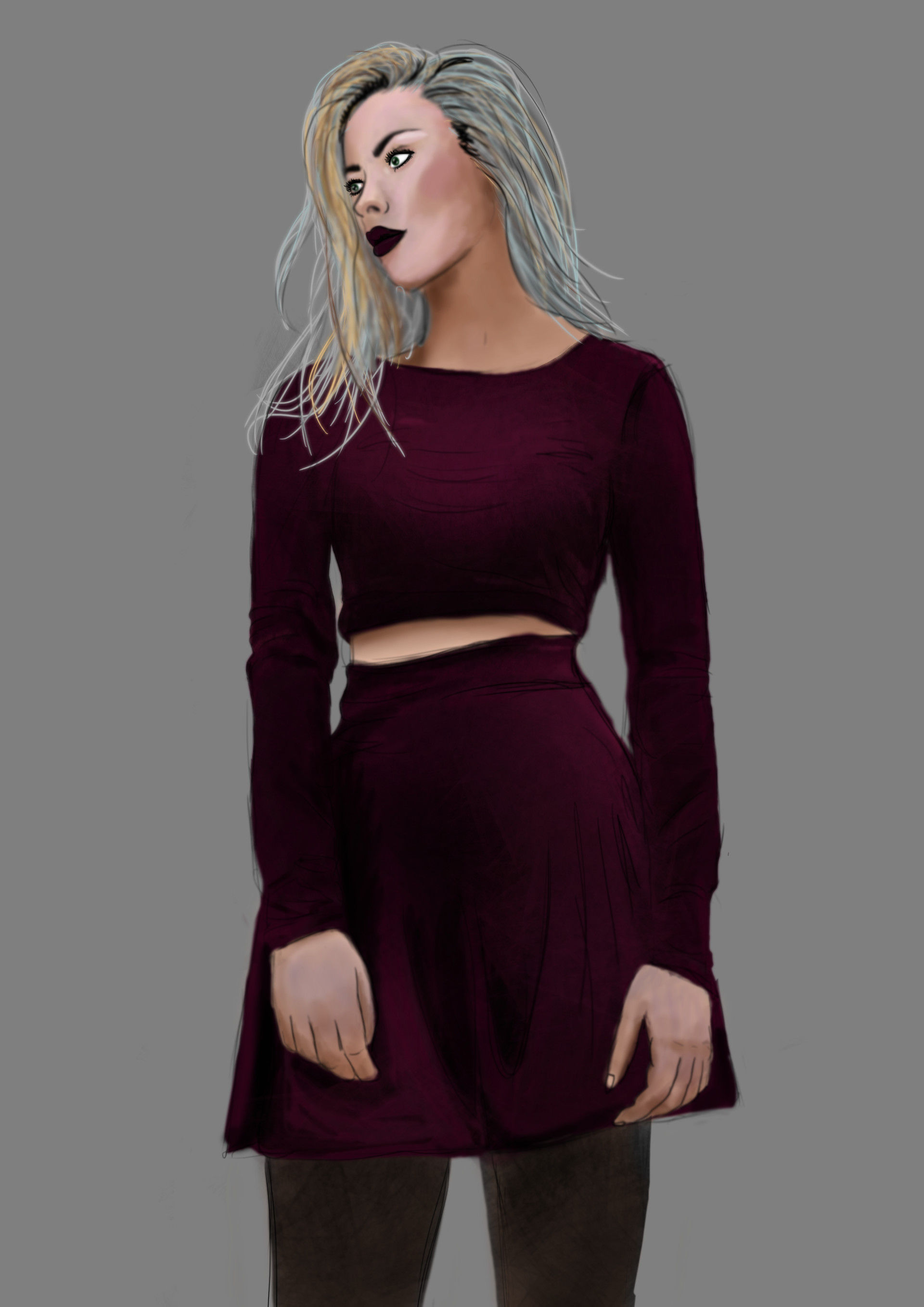 ArtStation - Maroon Girl