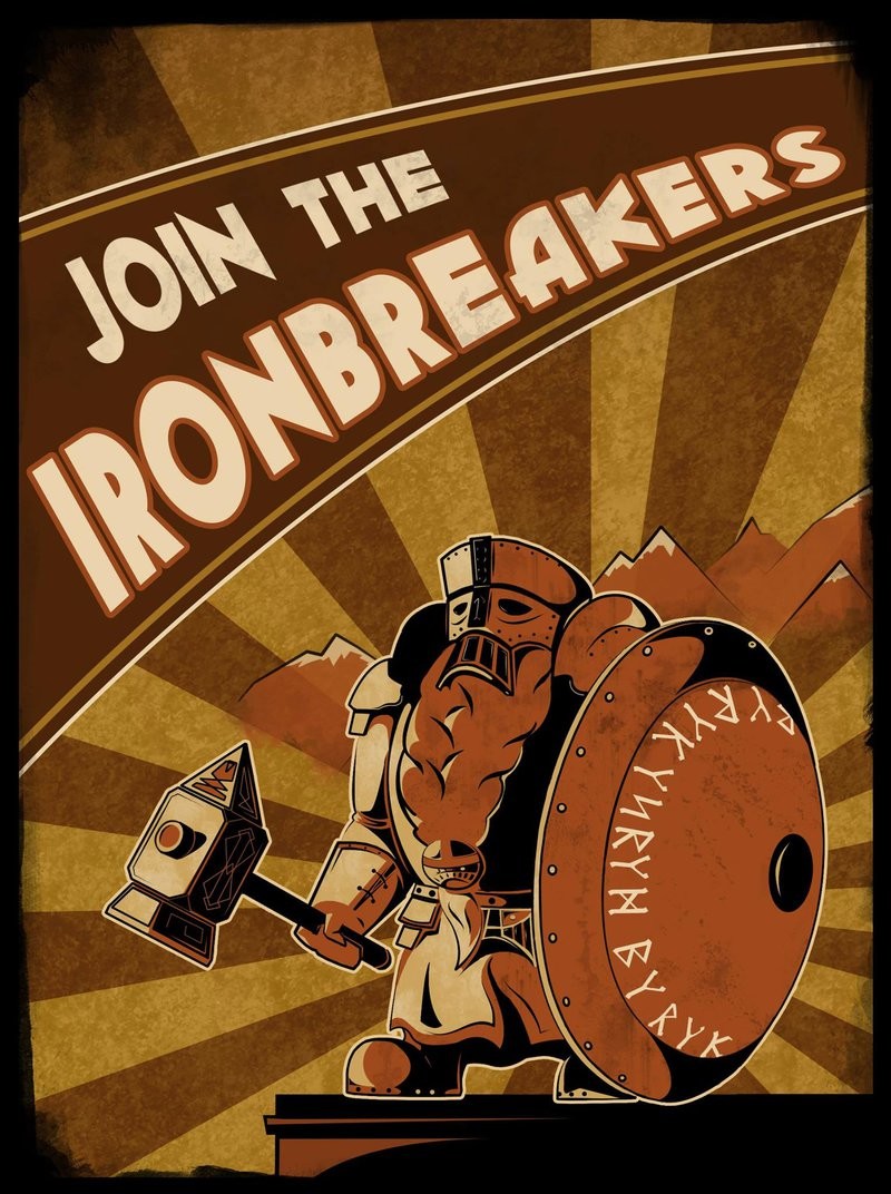 ArtStation - Dwarf Propaganda Poster. Ironbreaker