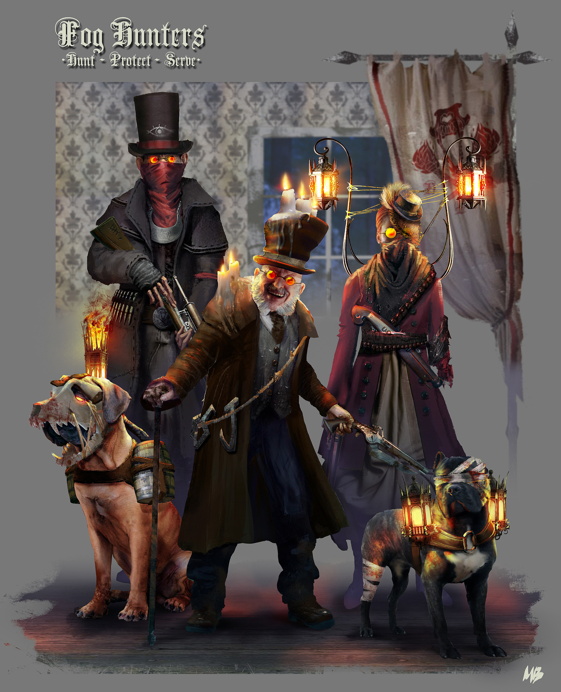 ArtStation - Nocturnal Hunt: Enemy Concepts