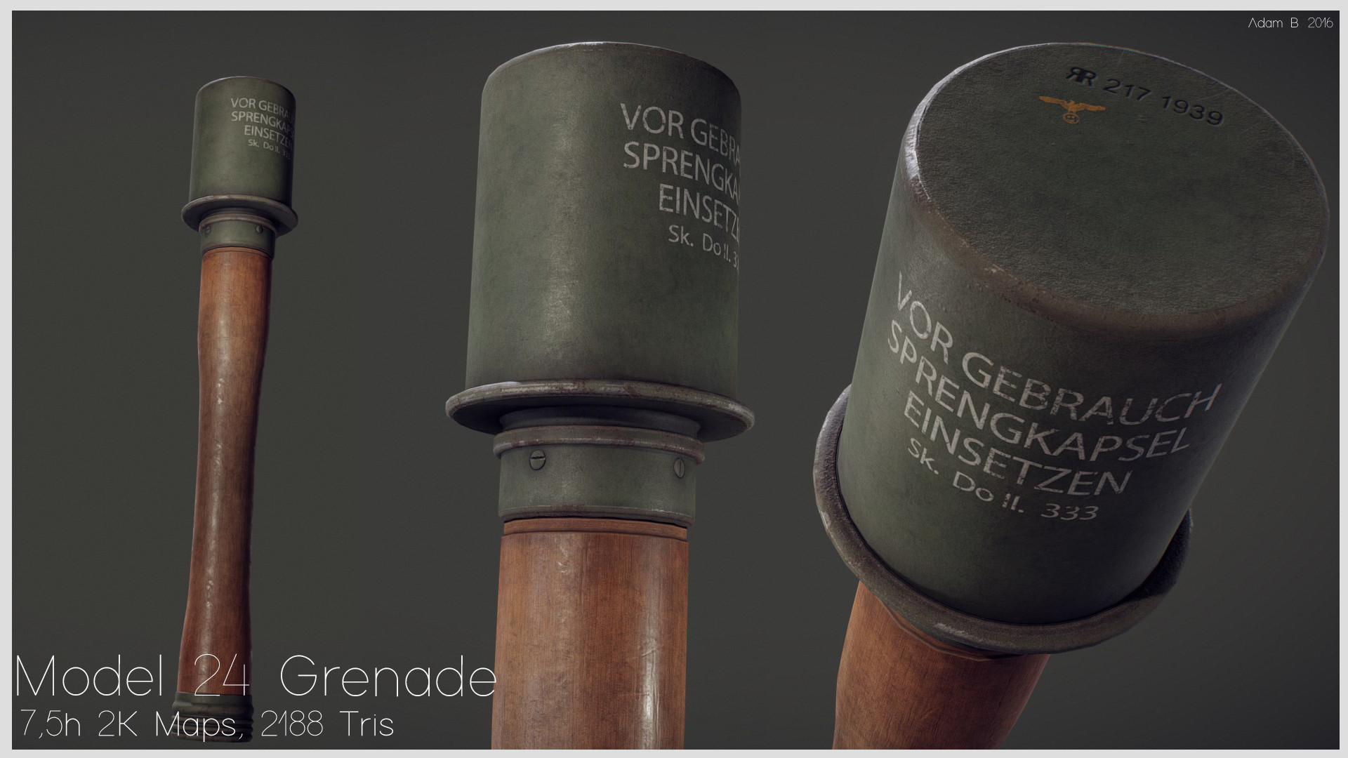 Adam Bergström - WWII Model 24 Grenade