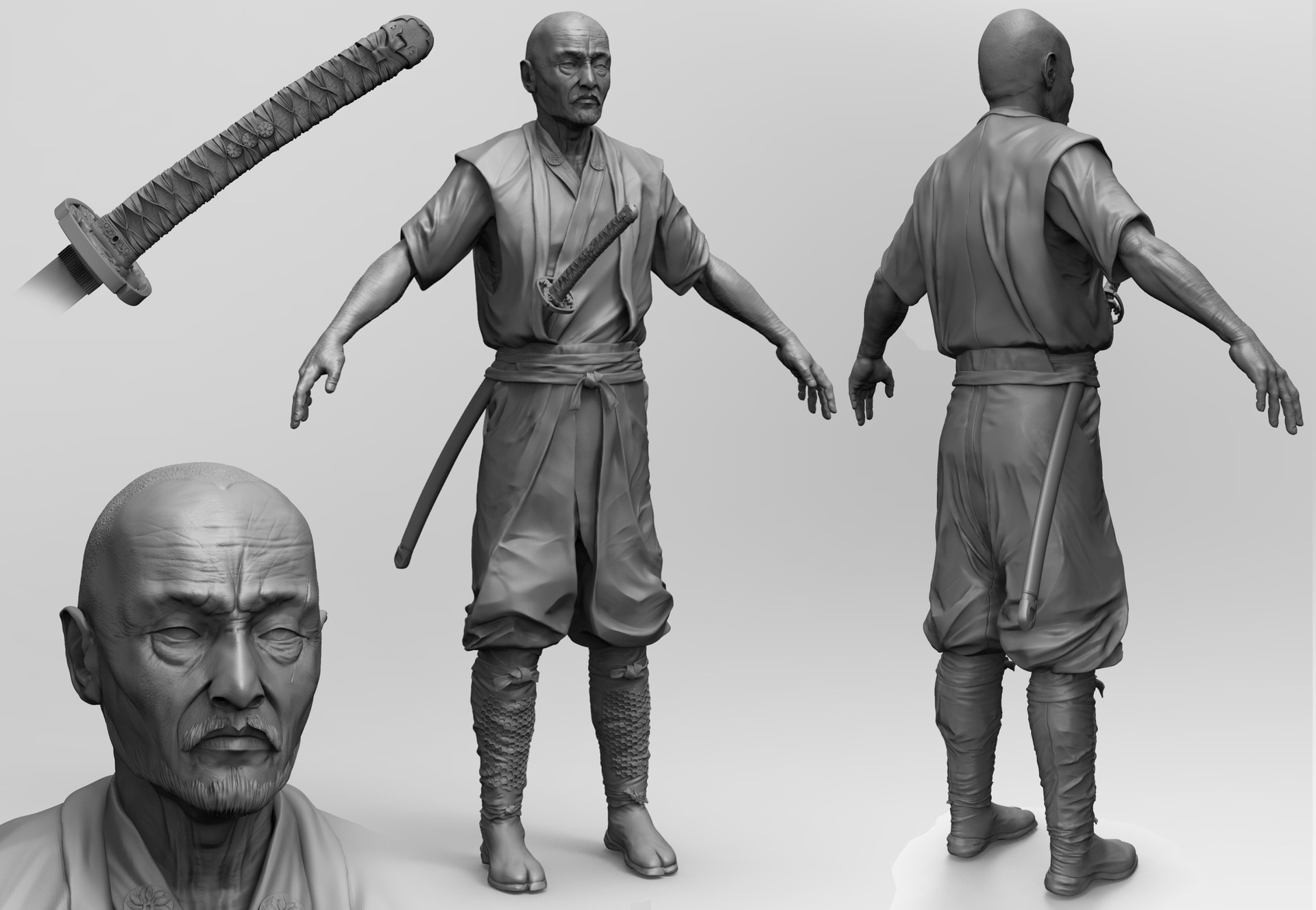ArtStation - Samurai Sculpt