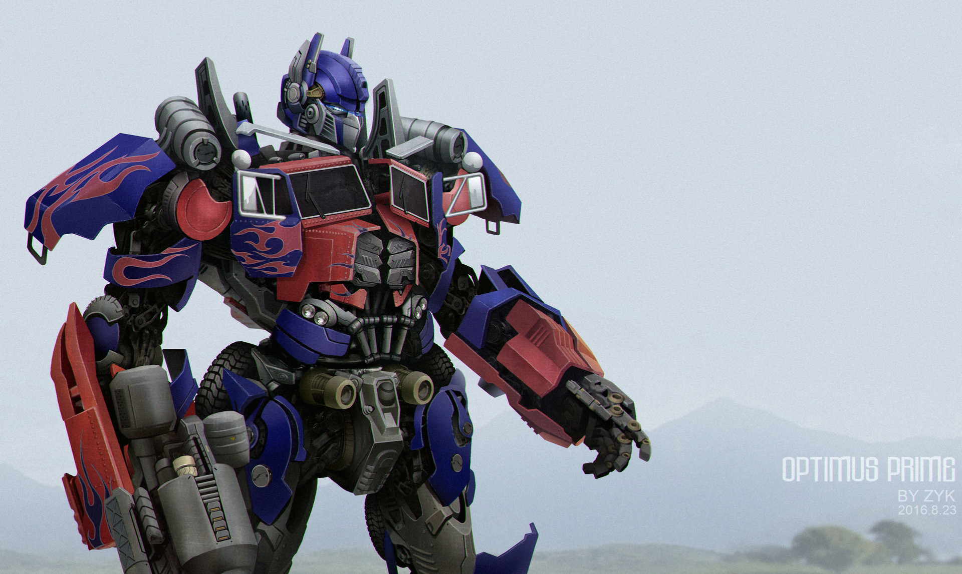 ArtStation - The movie version of Optimus Prime
