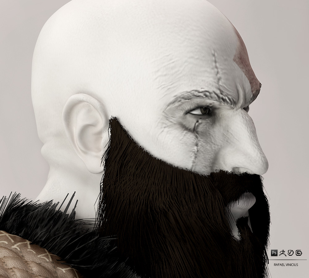 Rafael Vinícius - God Of War - Old Kratos - FIRST ZBRUSH MODEL