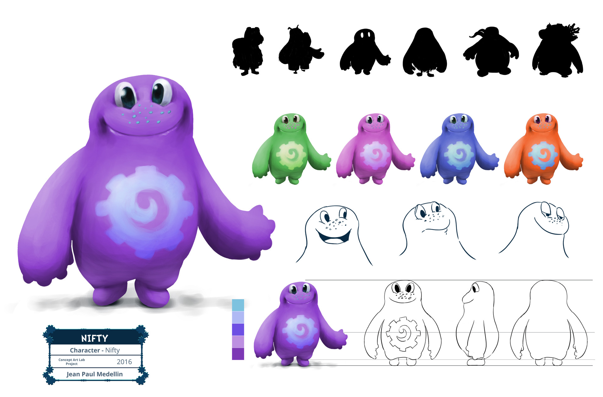 ArtStation - Character sheet: Nifty