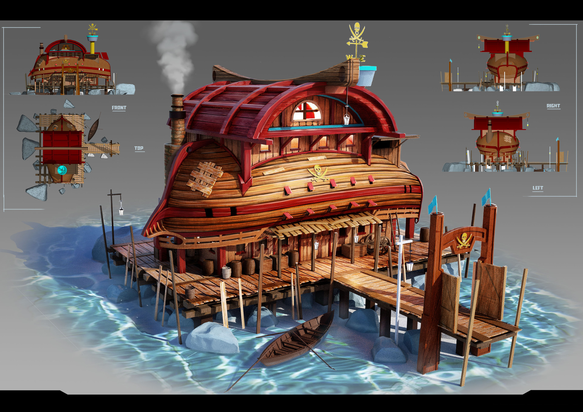 ArtStation - Pirate hut