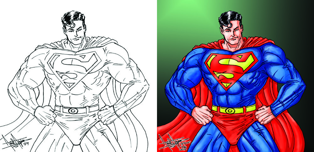 how to color superman