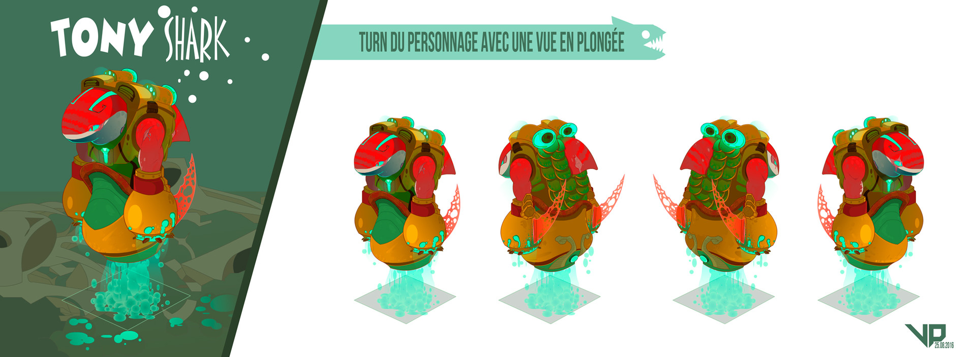 ArtStation - Character Design : Tony Shark, Vincent Powell