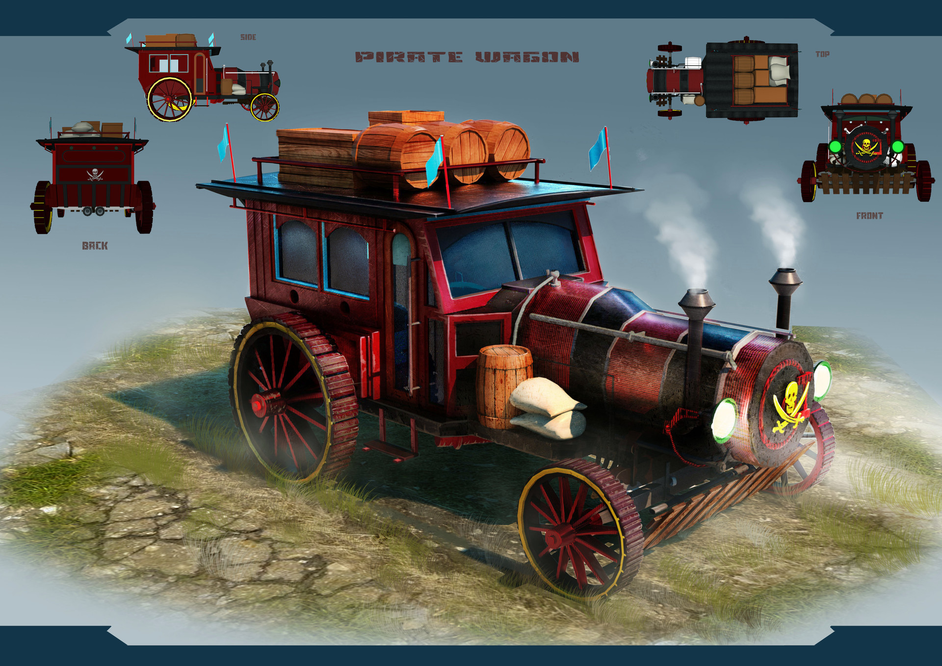 ArtStation - Steam vehicle