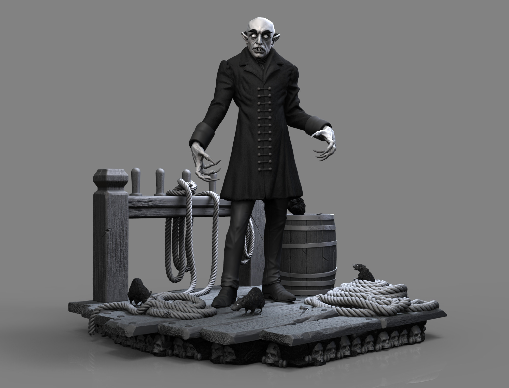 Danko artstation - Nosferatu Statue