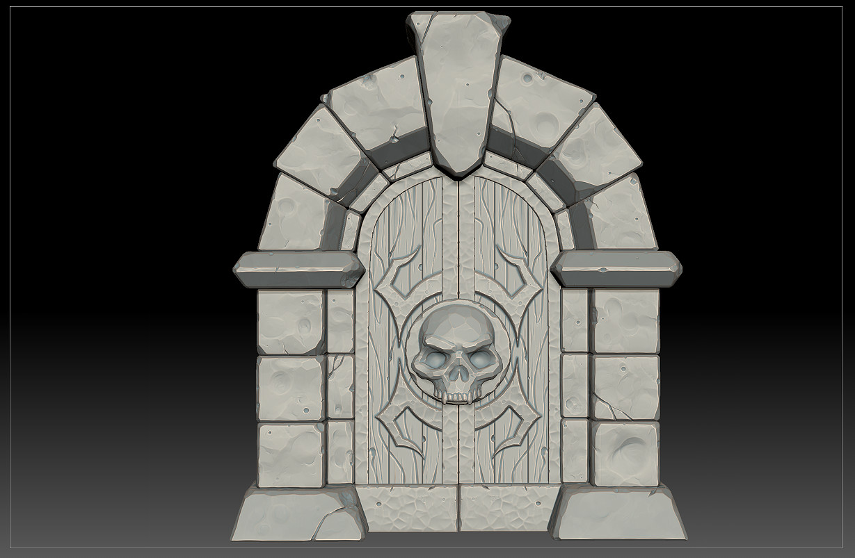 ArtStation - Dungeon Gates (Sculpt. WIP)