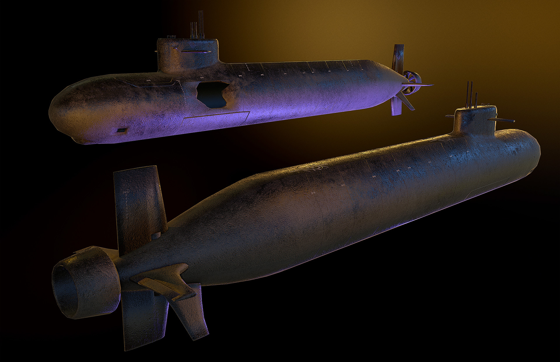 ArtStation - Damaged submarine