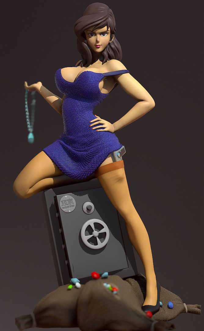 Danko artstation - Fujiko Mine Statue