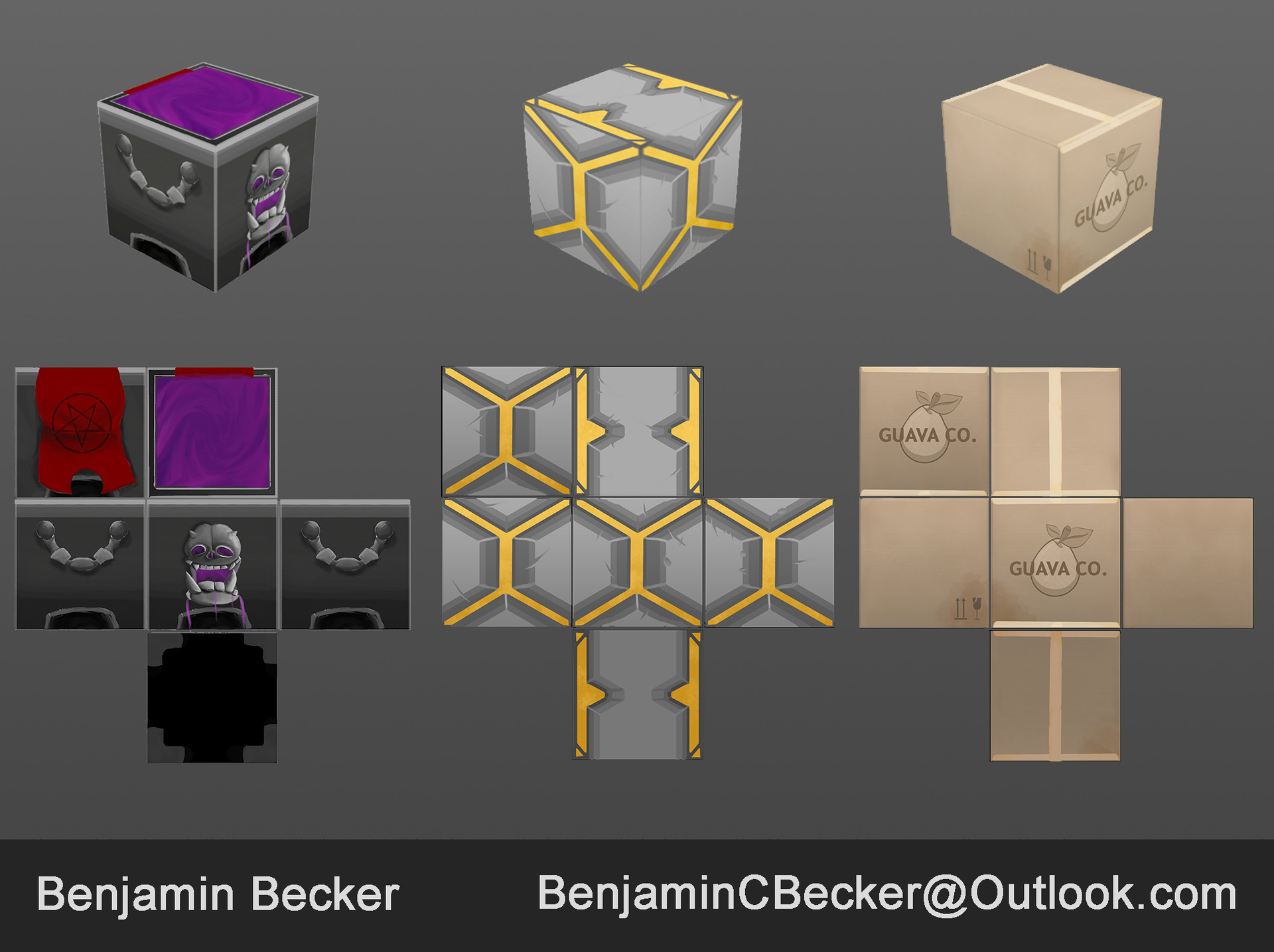 ArtStation - Texture Painted Cubes