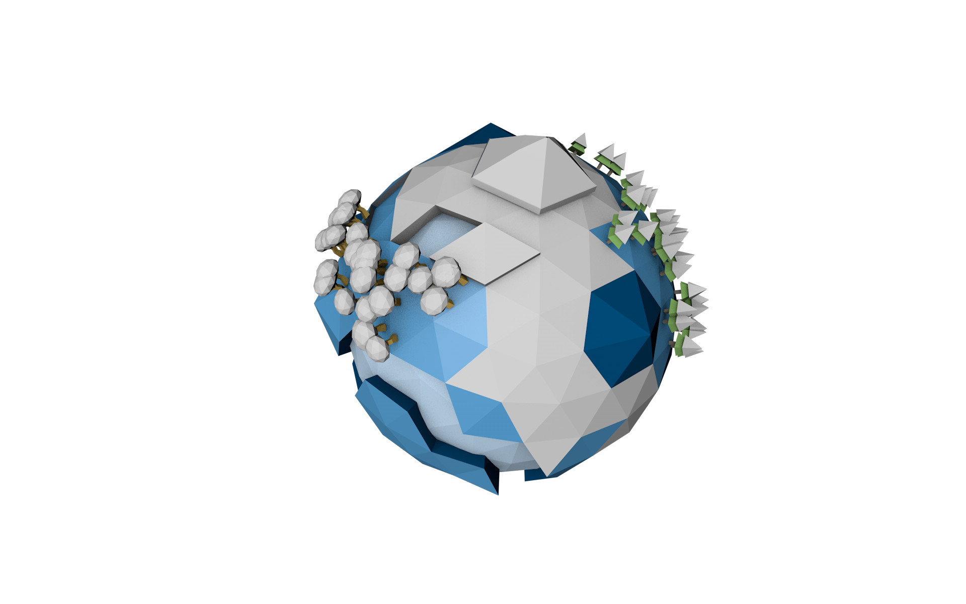 ArtStation - Ice Land LowPoly CINEMA 4D